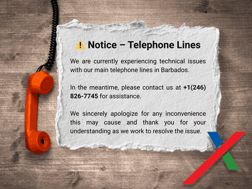 Notice- Telephone Lines | Caribbean Export